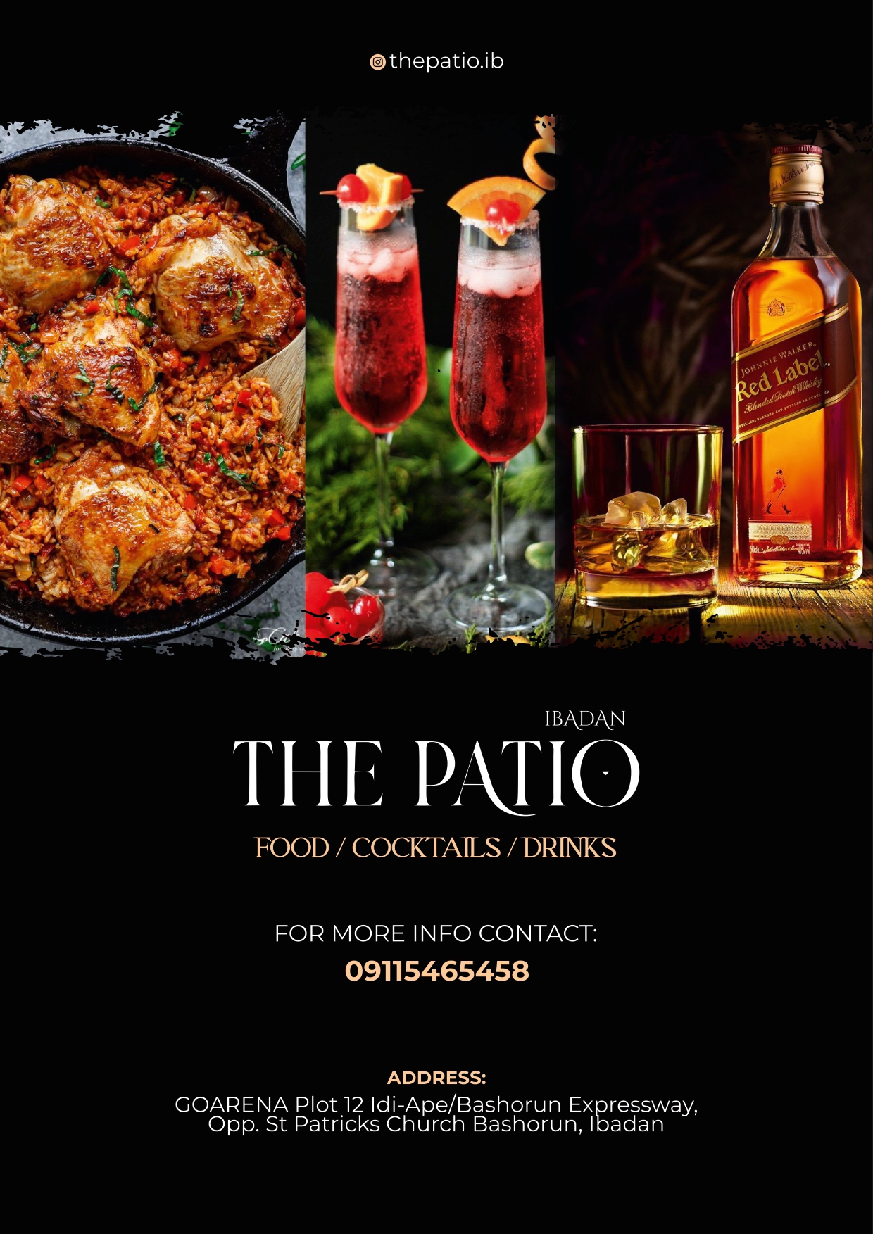 Menu | The Patio Ibadan